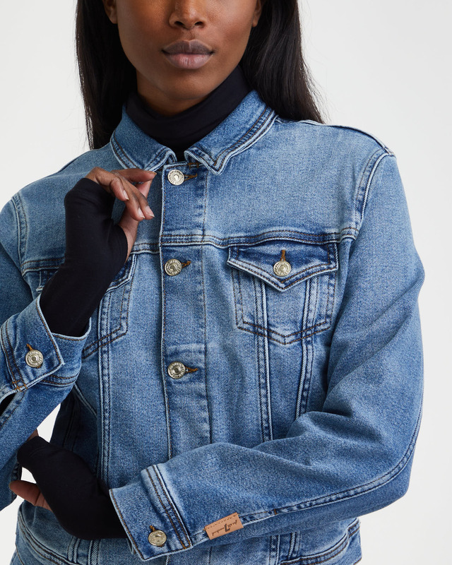 7 For All Mankind Jacket Classic Trucker Luxe Vintage | WAKAKUU