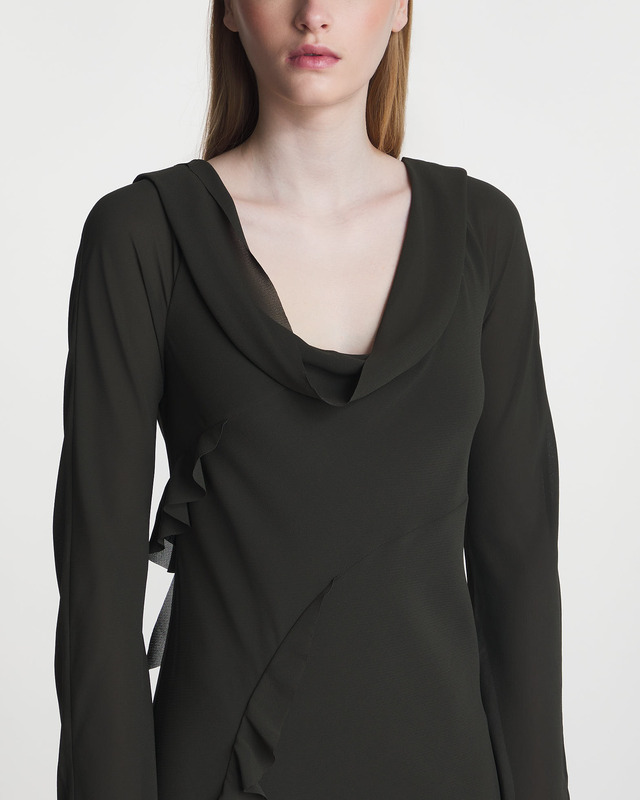 Acne Studios Klänning Ruffle Drape | WAKAKUU