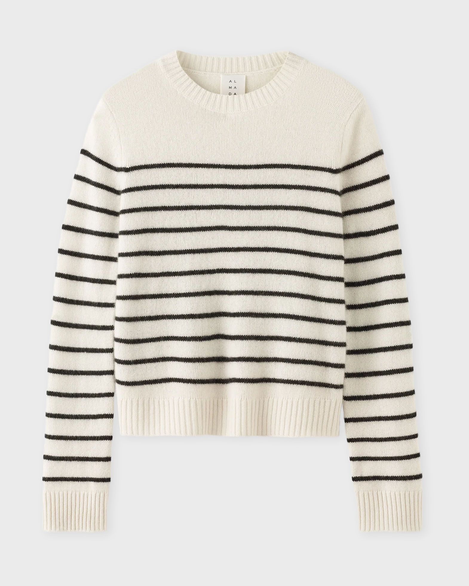 Almada Label Sweater Rae Crewneck Cashmere | WAKAKUU